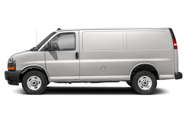 White Gmc Vans Side View